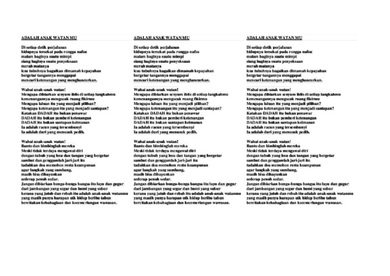 Sajak Anti Dadah | PDF