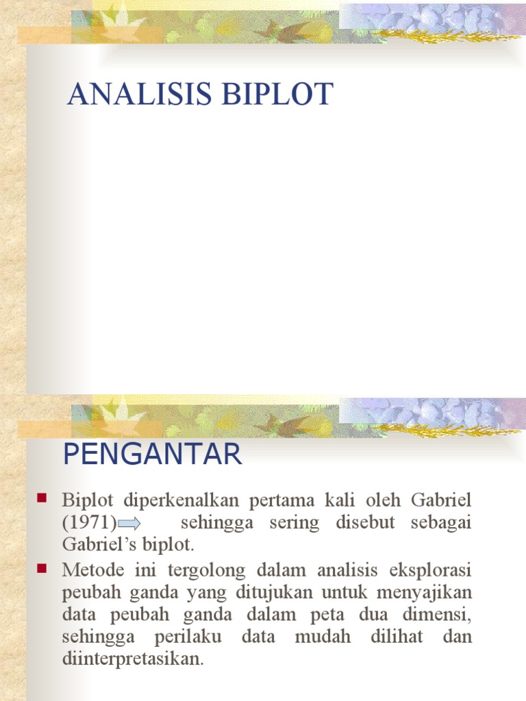 Materi 10-Analisis Biplot | PDF