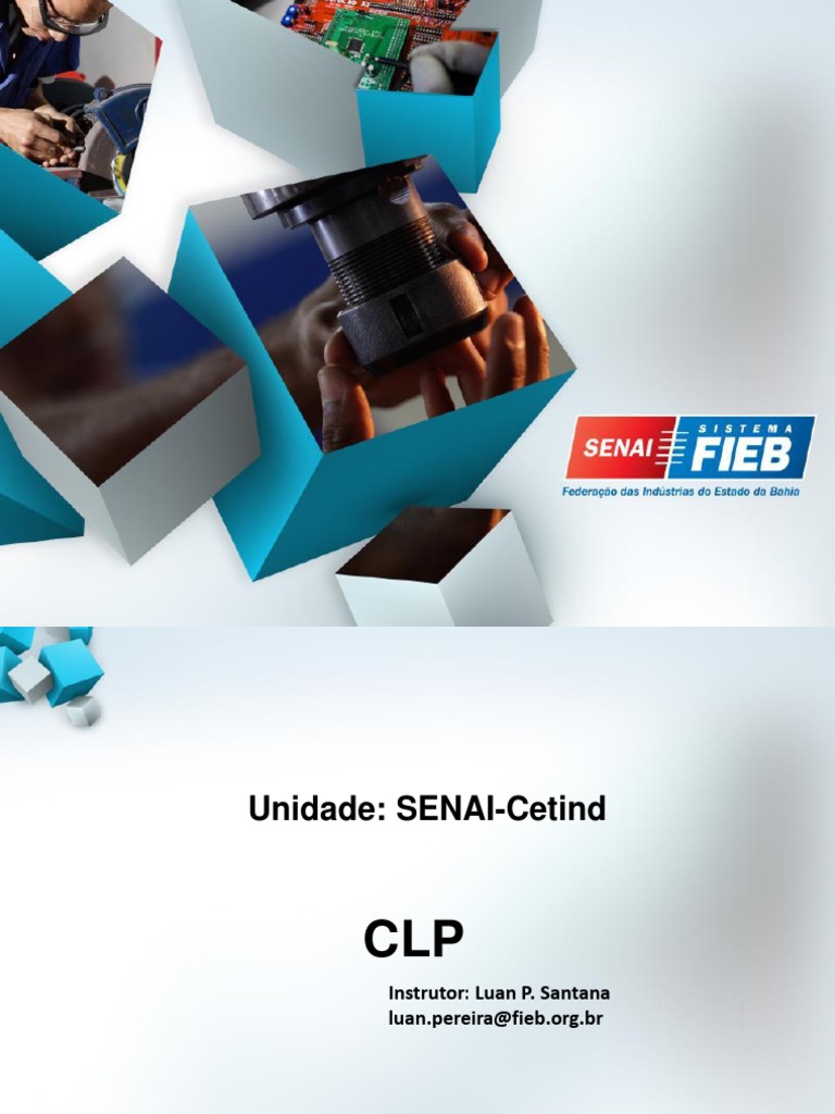 SENAI - Aula de CLP (ATUAL) | PDF | Controlador lógico programável | Entrada/Saída