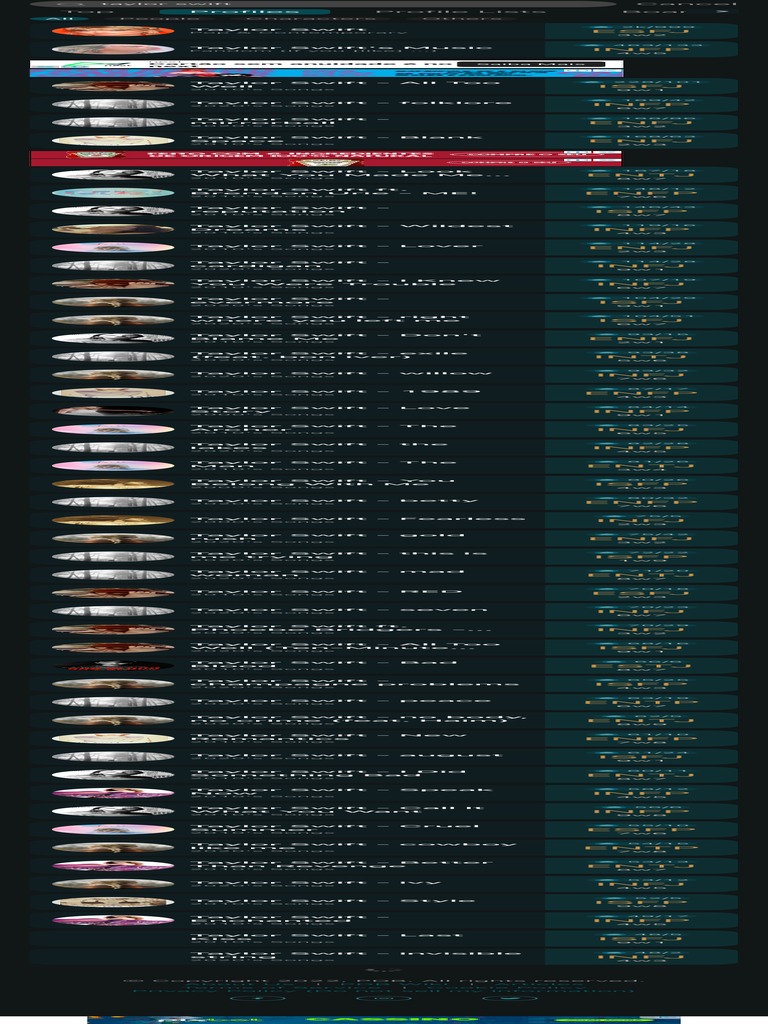 Taylor Swift's Music MBTI Stereotypes INFP | PDF | Taylor Swift ...