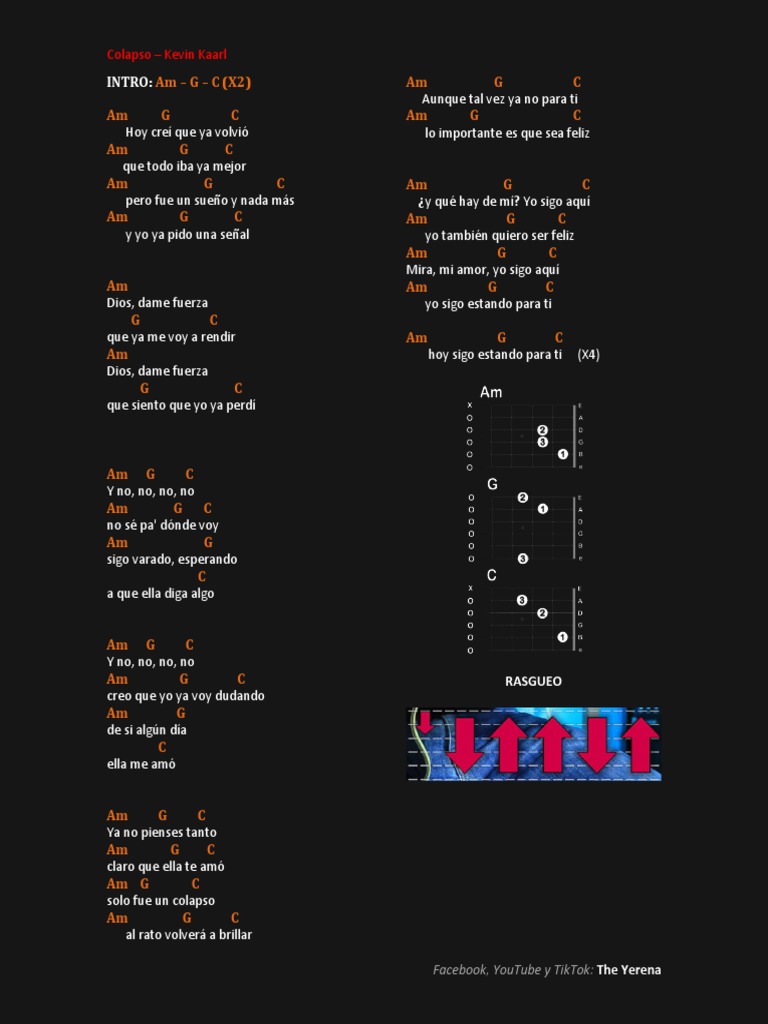 Colapso - Kevin Kaarl ACORDES | PDF