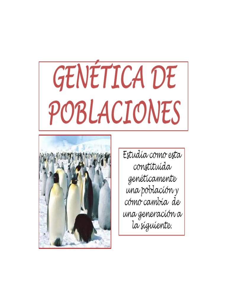 Genética De Poblaciones Pdf Alelo Dominancia Genética 7251
