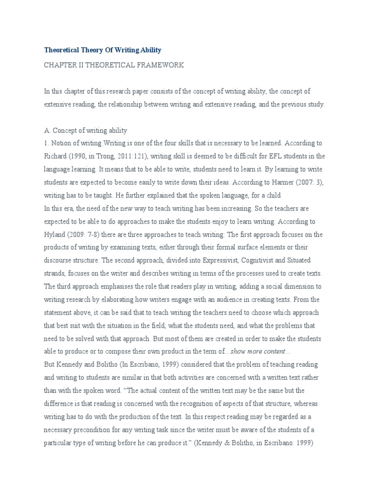 Enhancing Writing Ability Theories | PDF | Theory | Learning