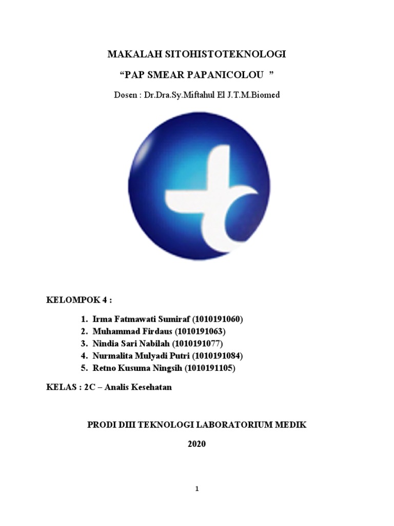(Makalah Pap Smear - Kelompok 4 - Kelas 2c - 2020) . | PDF