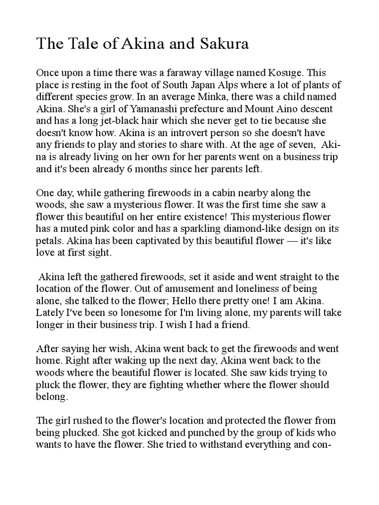 Akina and Sakura | PDF