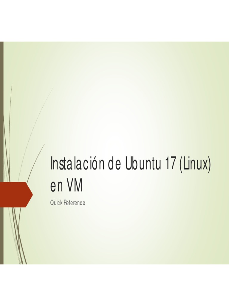 Instalación de Ubuntu 17 (Linux) | PDF | Software | Informática