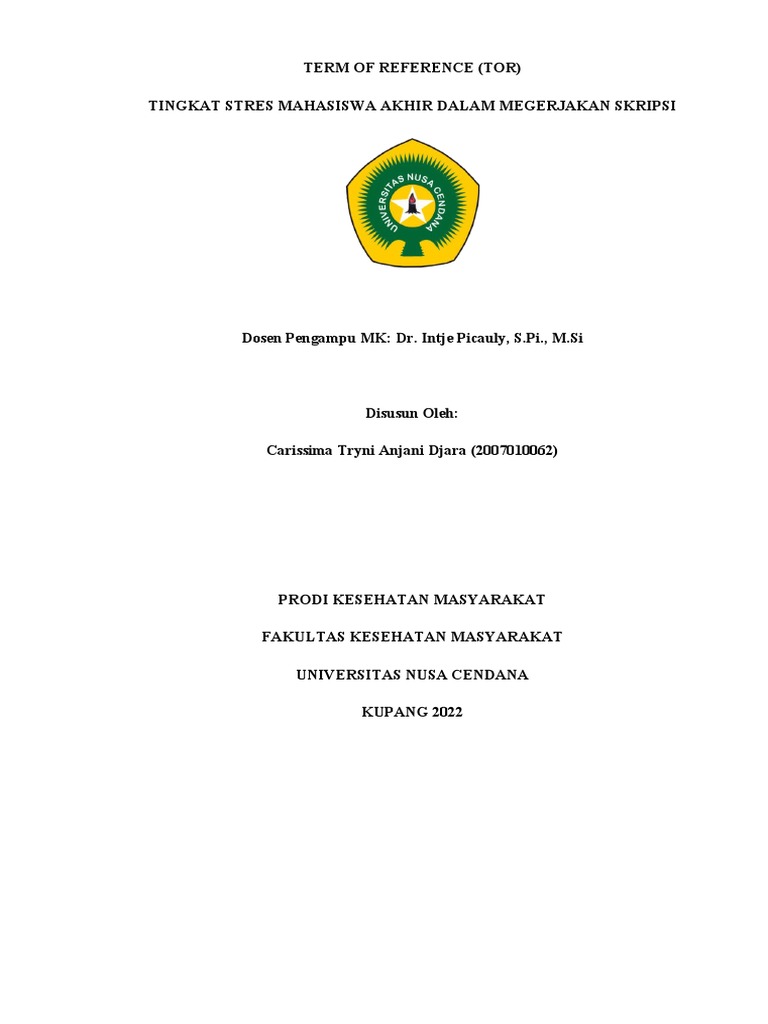 Tingkat Stres Mahasiswa Skripsi S1 | PDF | Pengembangan Diri