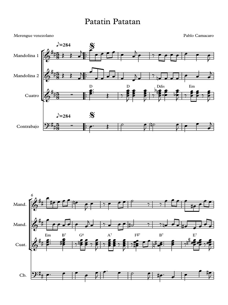 Patatin Patatan - Partitura Completa | PDF | Théorie (échecs) | Échecs
