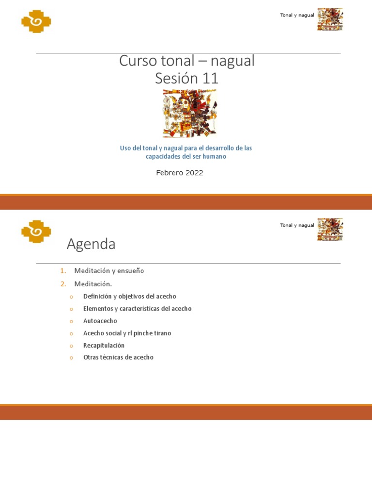 Curso Tonal Nagual Sesion 11 | PDF | Sueño | Dormir