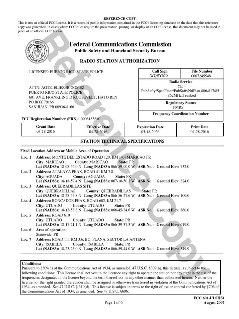 Reference Copy: Federal Communications Commission | PDF | Federal Communications Commission ...