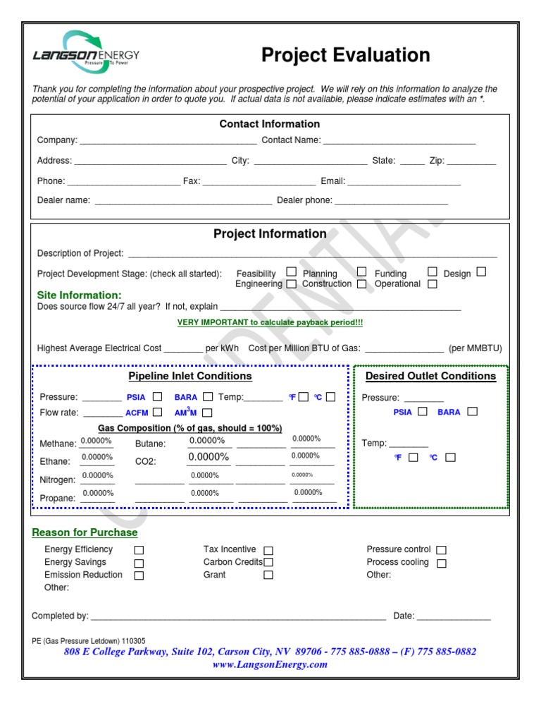 Project Evaluation Form | PDF