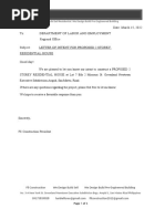 Letter of Intent To Dole | PDF