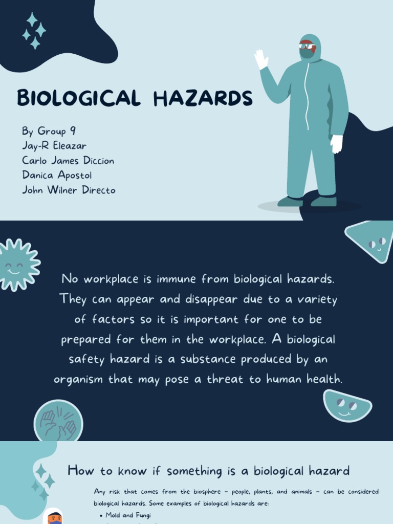 BIOLOGICAL HAZARDS IN THE WORKPLACE | PDF | Personal Protective ...