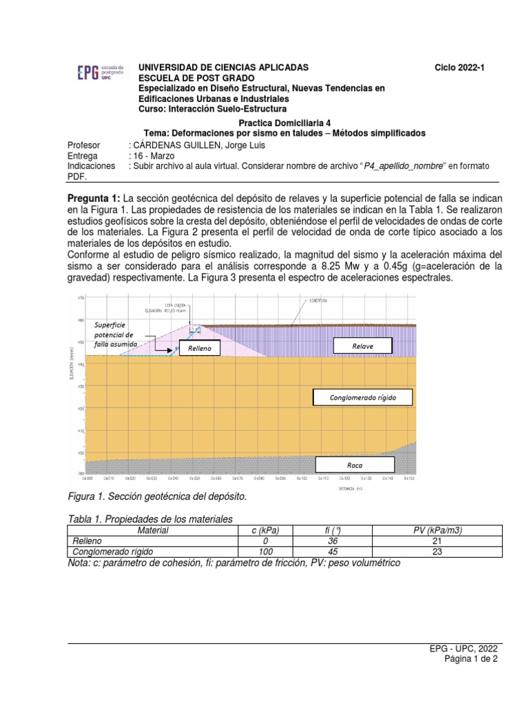 P4 Ise 2022 1 | PDF | Temblores | Falla (geología)