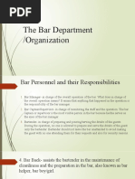 Bar Organization Chart | PDF | Waiting Staff | Bar