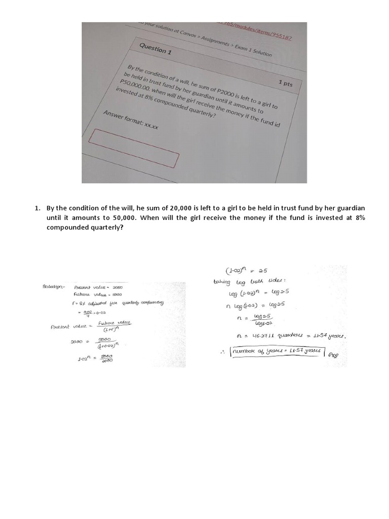 Integ 1 | PDF | Depreciation | Interest
