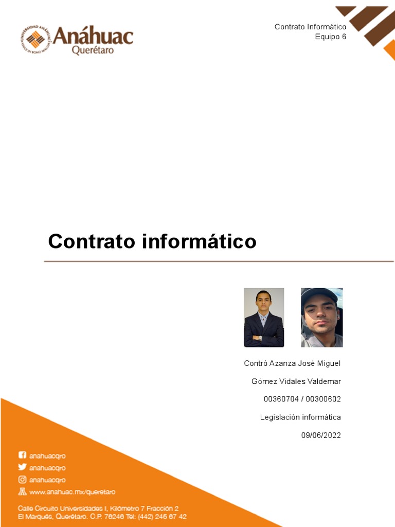 Contrato Informático | PDF | Red mundial | Internet y web