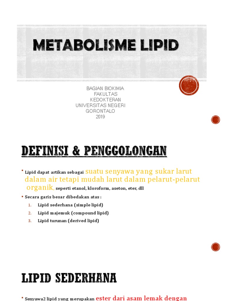 Metabolisme Lipid | PDF
