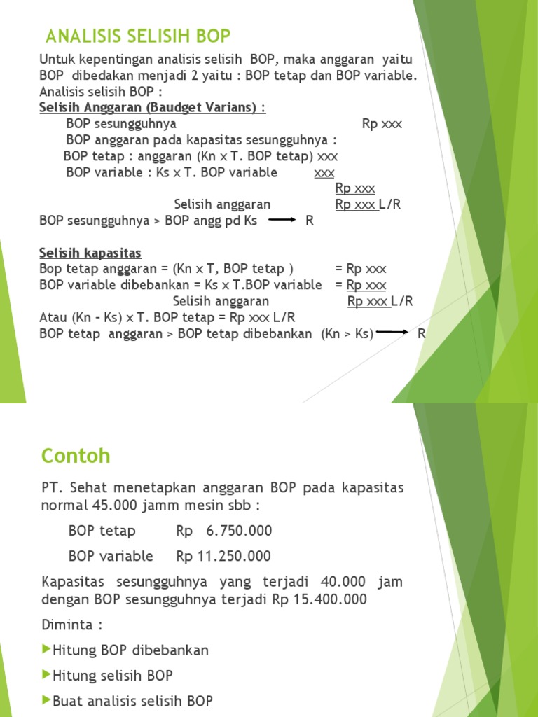 Analisis Selisih Bop | PDF