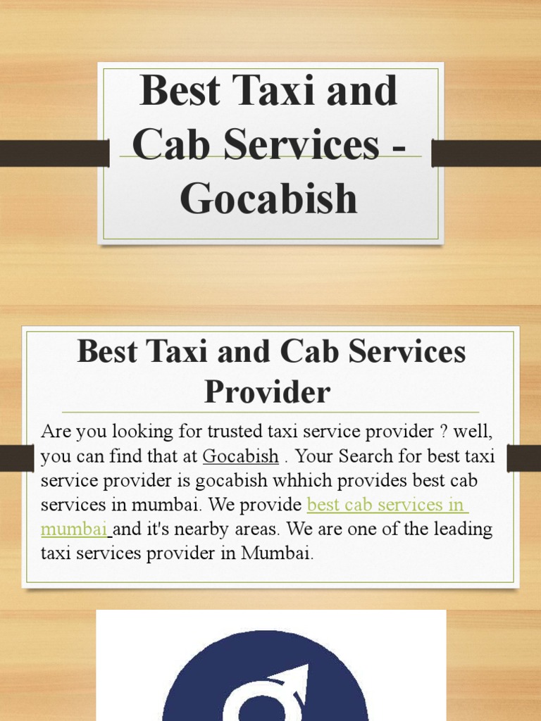 Best Taxi and Cab Services - Gocabish | PDF | Career & Growth | Business