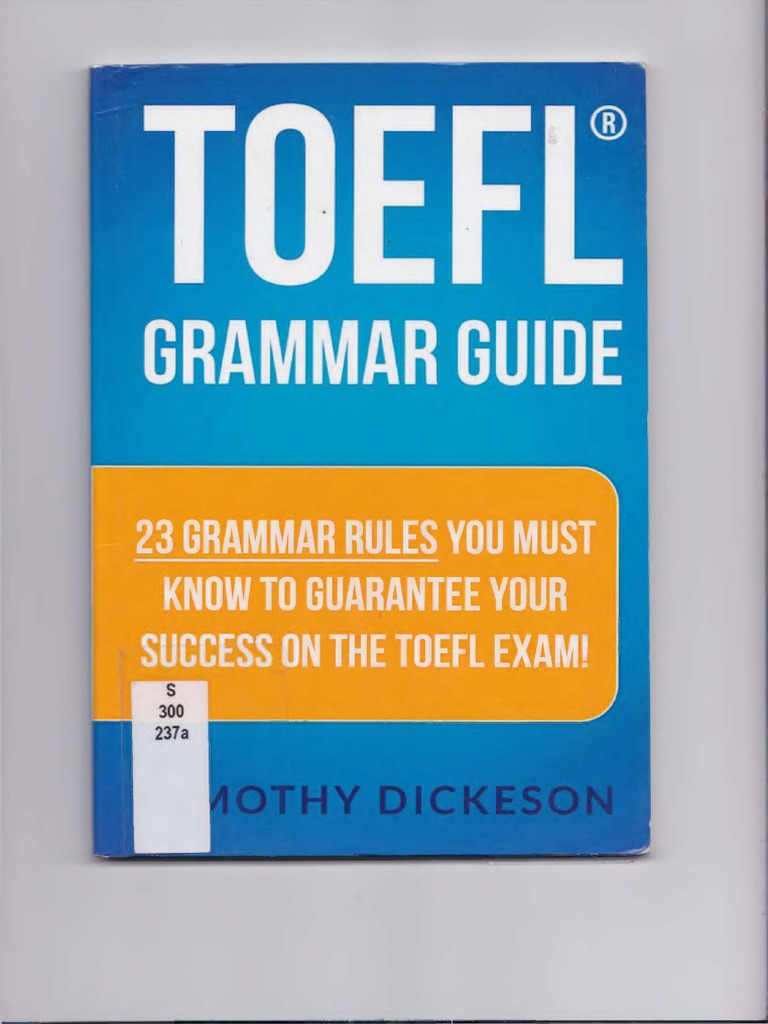 TOEFL Grammar Guide PDF | PDF | Morphology | Linguistic Typology