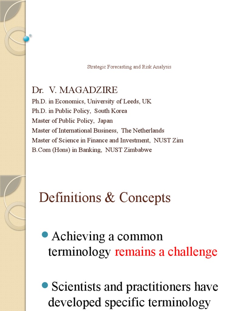 2022 Strategic Forecasting and Risk Analysis - Introduction - Lecture 3 | PDF | Risk | Military ...