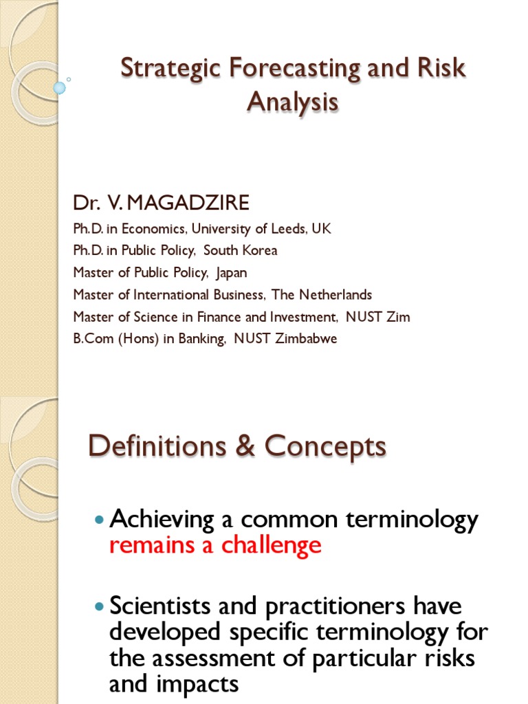 2022 Strategic Forecasting and Risk Analysis - Introduction - Lecture 4 ...