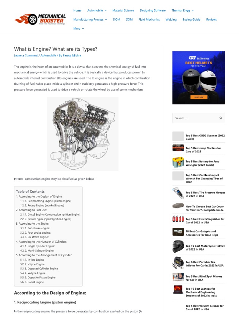 Types of Engine | PDF