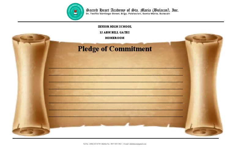Pledge of Commitment | PDF