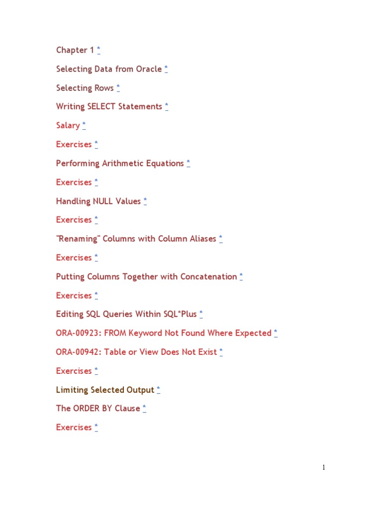 Ocp Exam 1st | PDF | Sql | Oracle Database