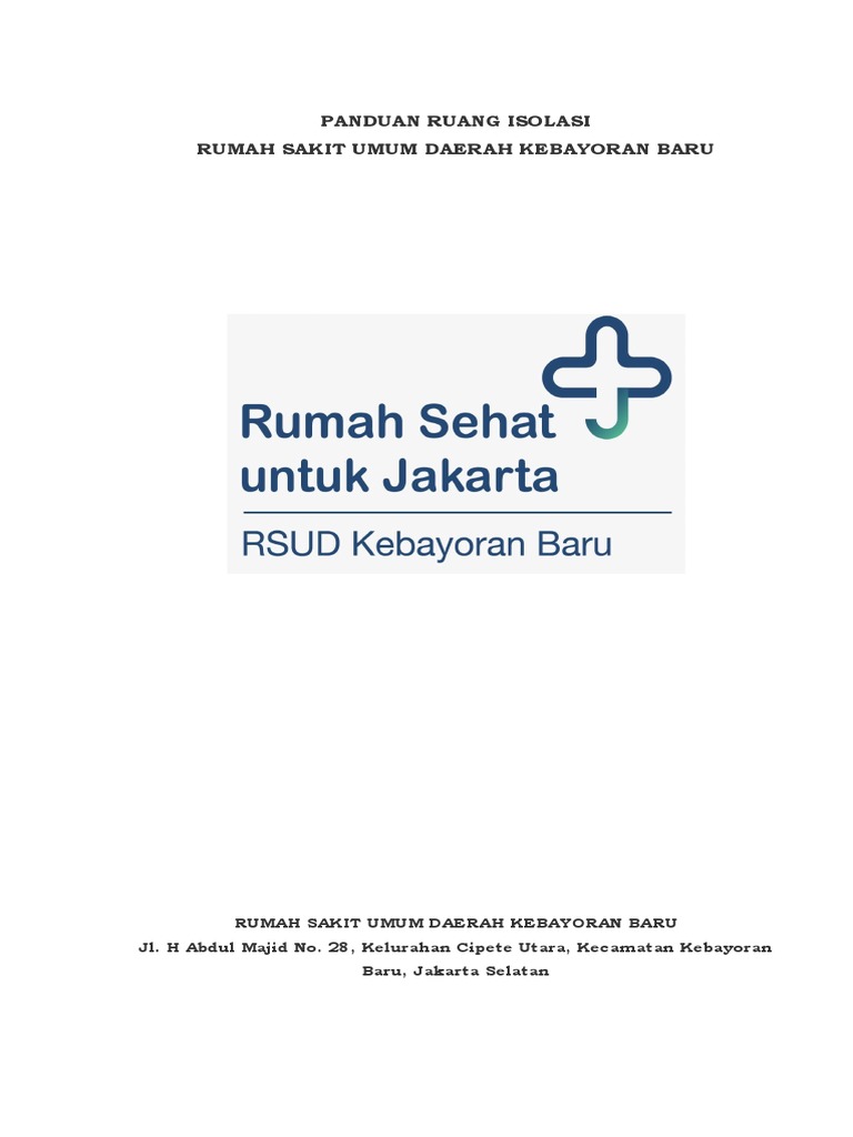 Panduan Ruang Isolasi | PDF
