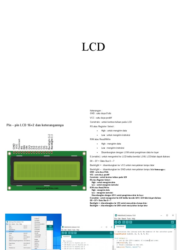 Arduino LCD | PDF
