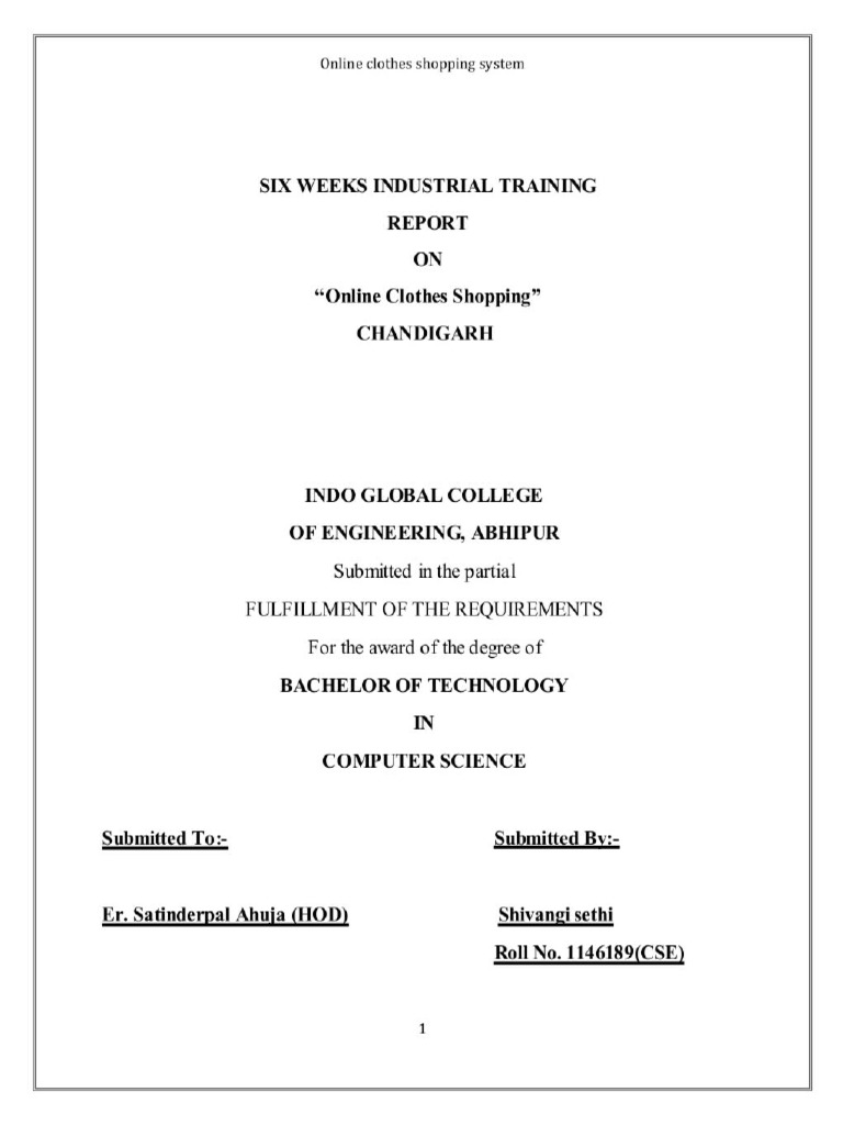 Online Shopping Report 6 Month Project | PDF