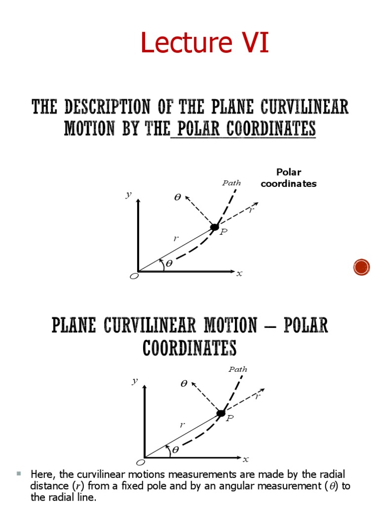 6-Dynamics - Notes - Curvilinear Motion (Polar) - 2019 - AB - HF | PDF ...