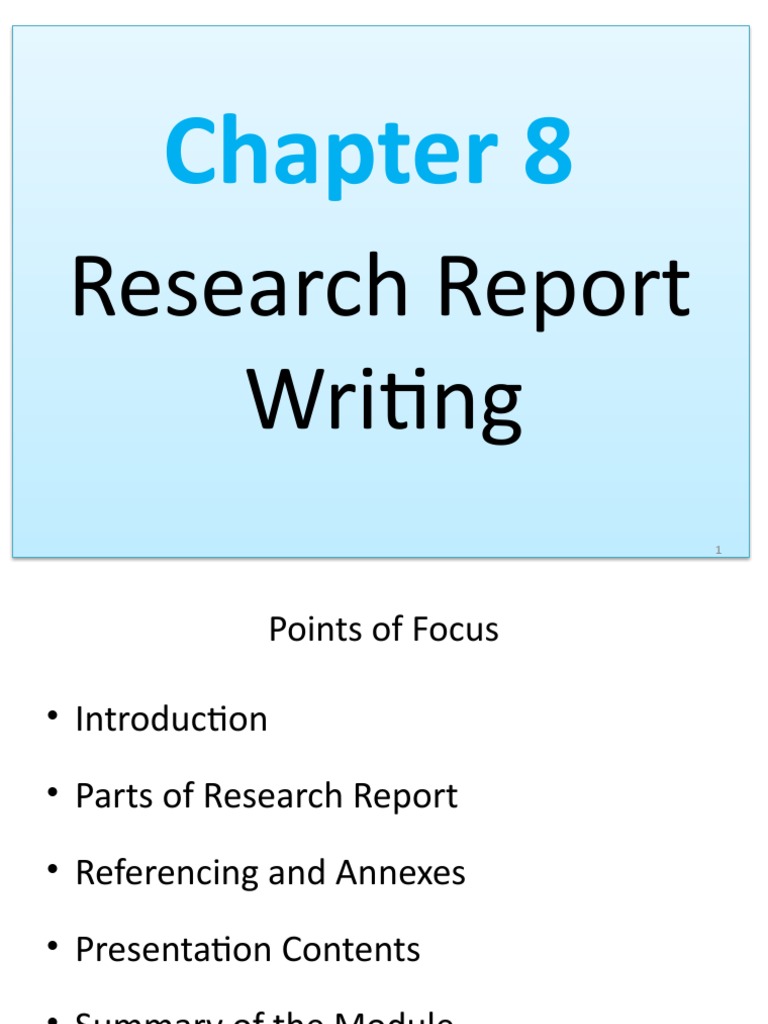 Research Report Writing Guide | PDF | Data | Sampling (Statistics)