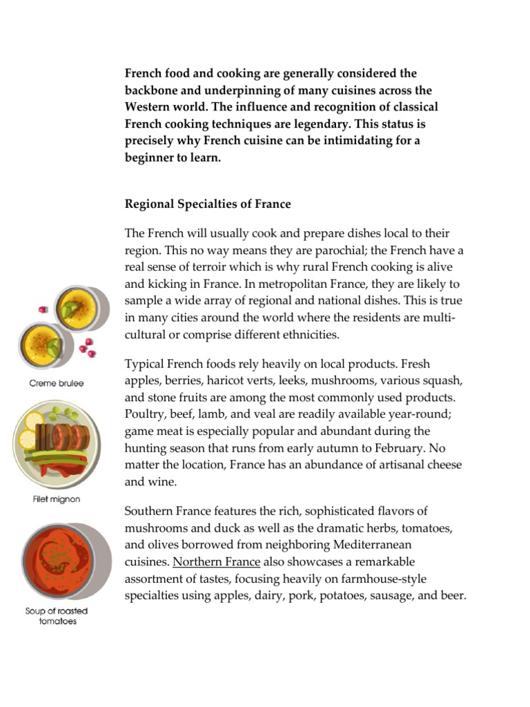 French Cuisine Module | PDF | French Cuisine | Custard