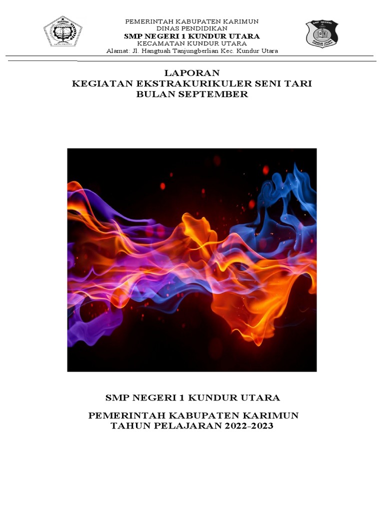 Laporan Ekskul Tari September 2022 | PDF