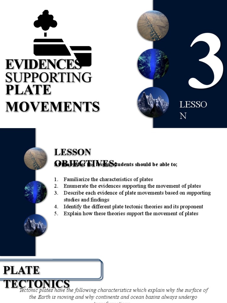 Lesson 3 - Evidence Supporting Plate Movements | PDF | Plate Tectonics ...
