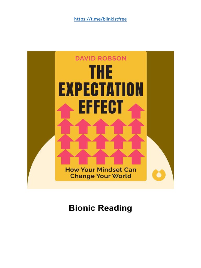 The Expectation Effect by David Robson | PDF | Placebo | Parkinson's ...