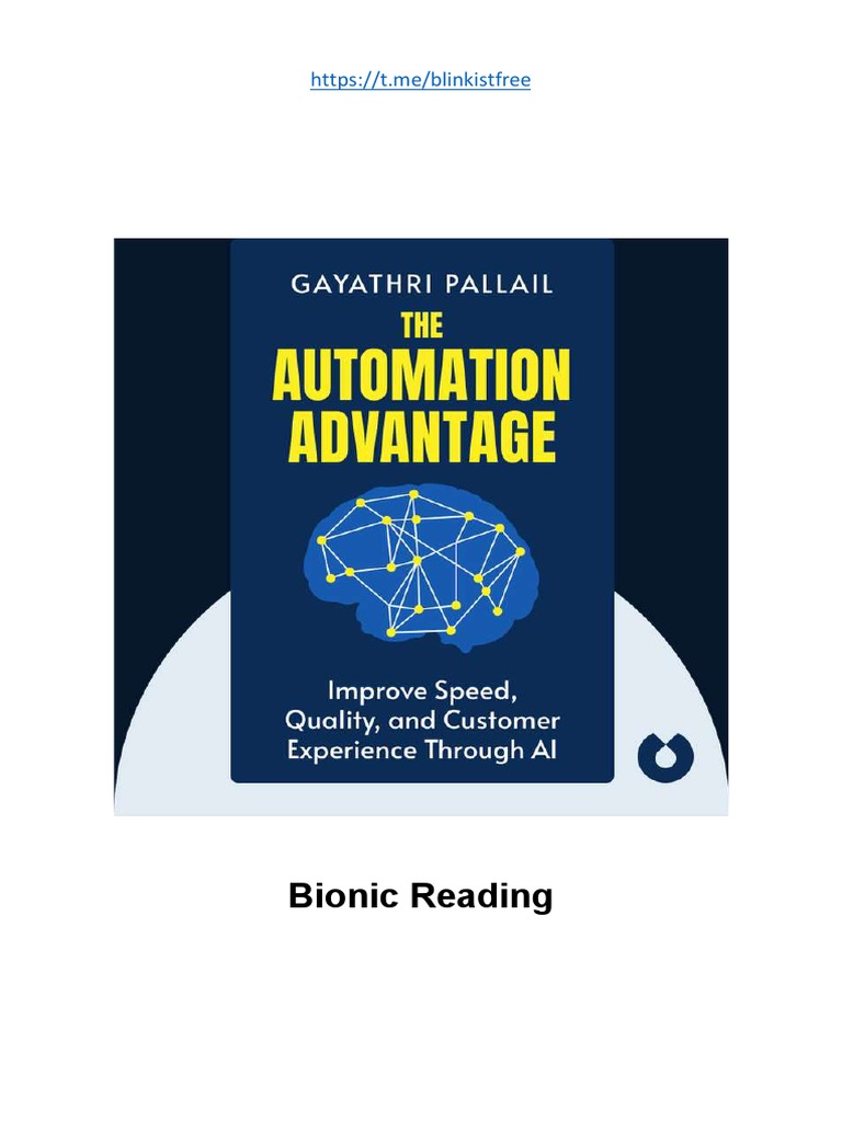 The Automation Advantage by Bhaskar Ghosh, Gayathri Pallail, and | PDF | Artificial Intelligence ...