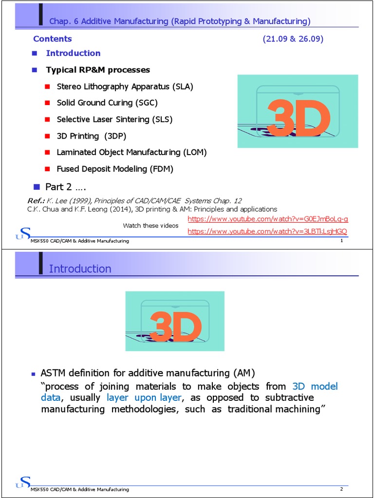 Additive Manufacturing Overview and LOM | PDF | 3 D Printing ...