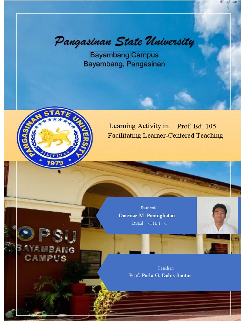 Module 1 - Paningbatan, Darence M. | PDF | Learning | Teaching Method