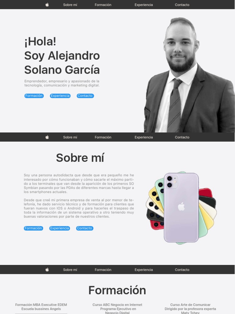 Perfil profesional de Alejandro Solano García, emprendedor y experto en marketing digital | PDF ...