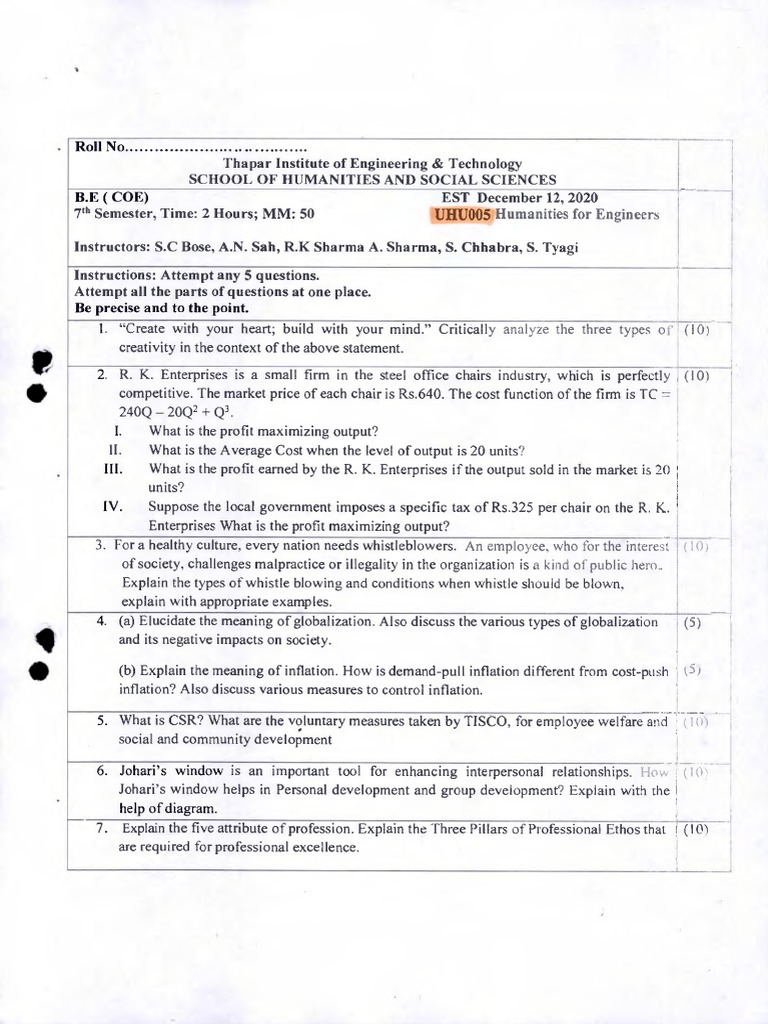 UHU005 | PDF | Business | Economies