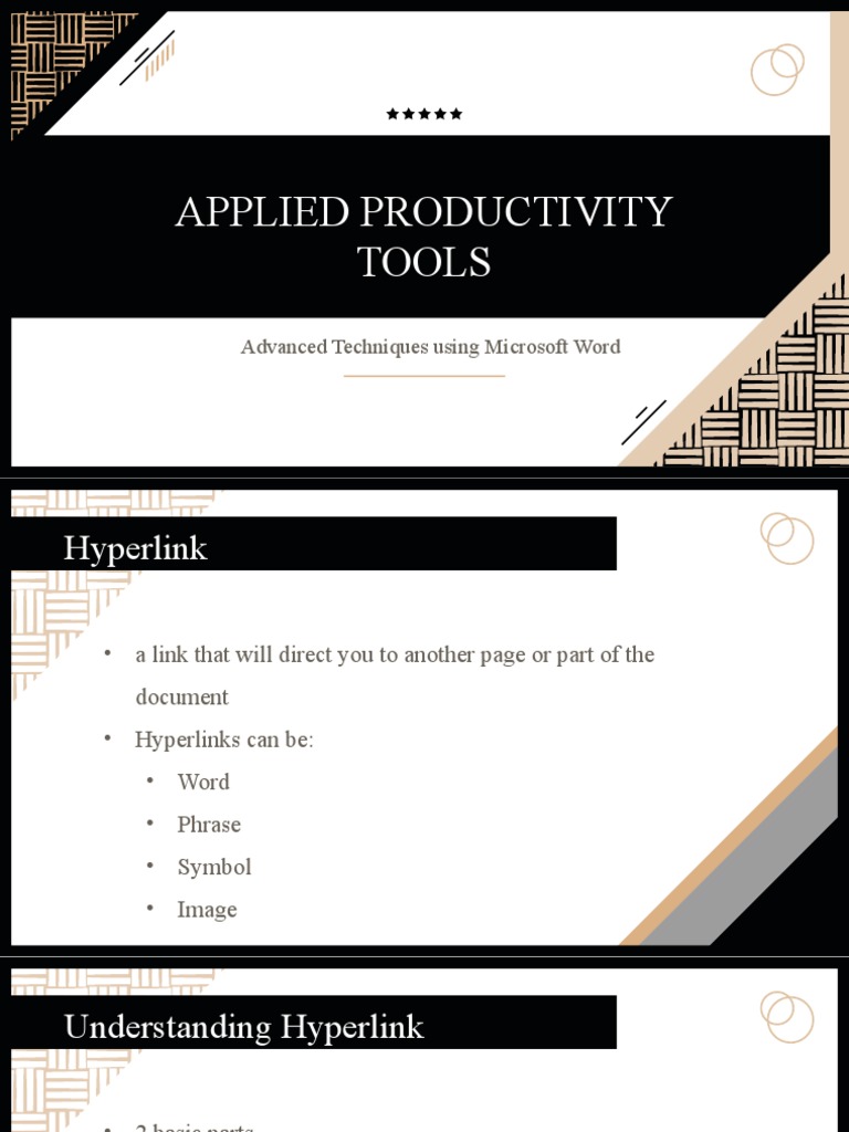 Advanced Word Hyperlinks & Mail Merge | PDF