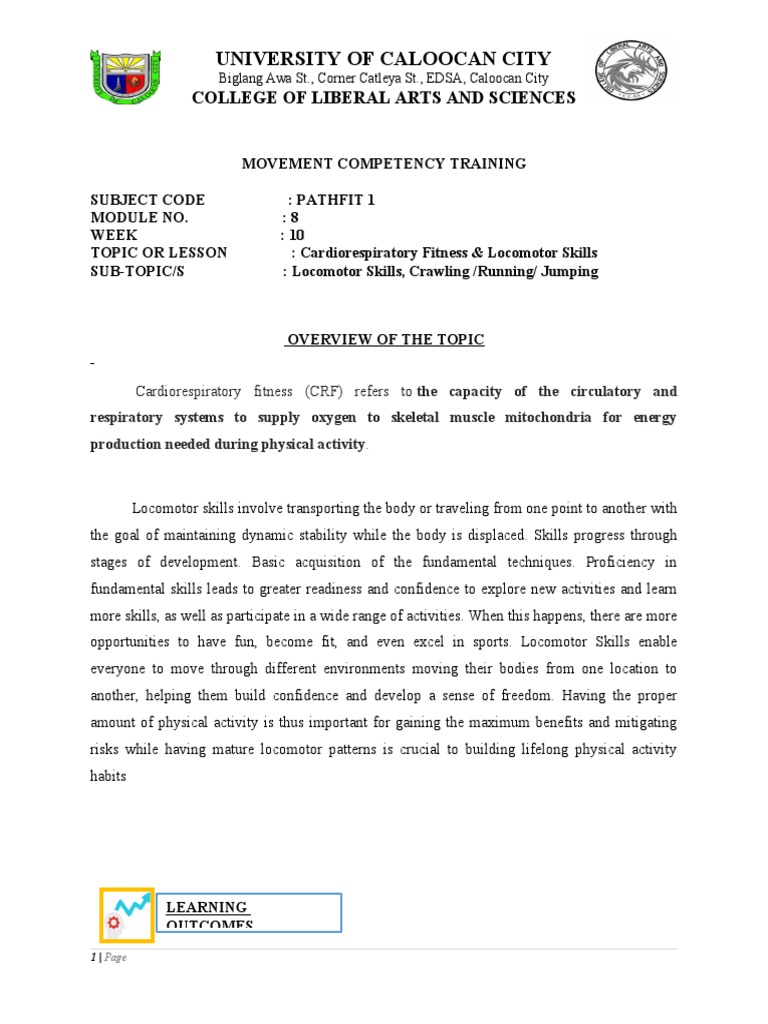 Pathfit 1 Module 8 Week 10 | PDF | Anatomical Terms Of Motion ...
