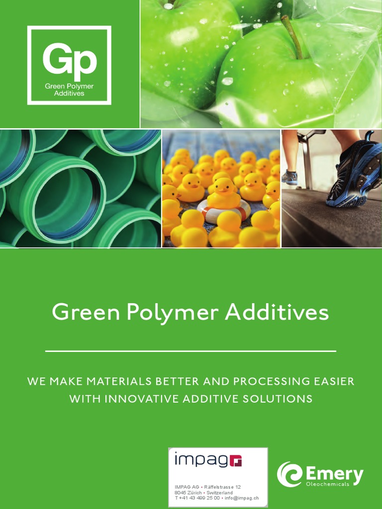 Green Polymer Additives - EMERY - IMPAG AG | PDF | Polyvinyl Chloride ...