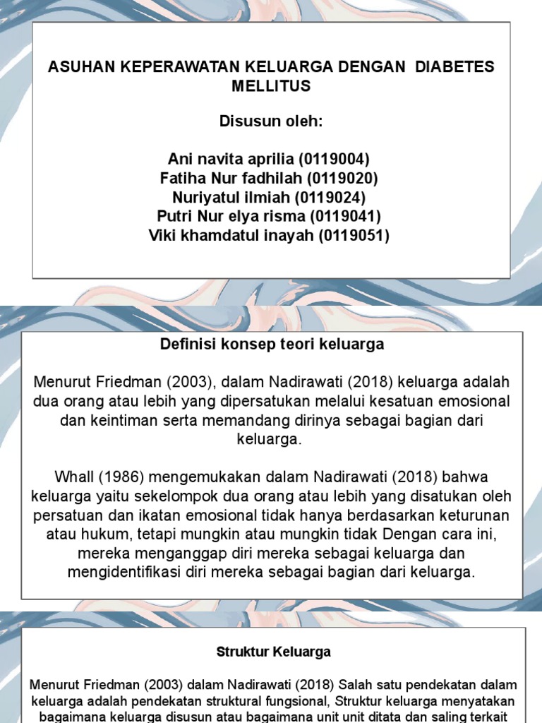ASKEP KELUARGA Dengan DM | PDF | Pengembangan Diri | Kesehatan Holistik
