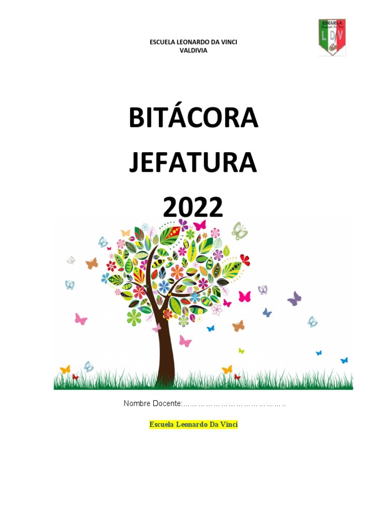 Bitácora Escuela Leonardo Da Vinci 2022 | PDF | Maestros | Inclusión ...