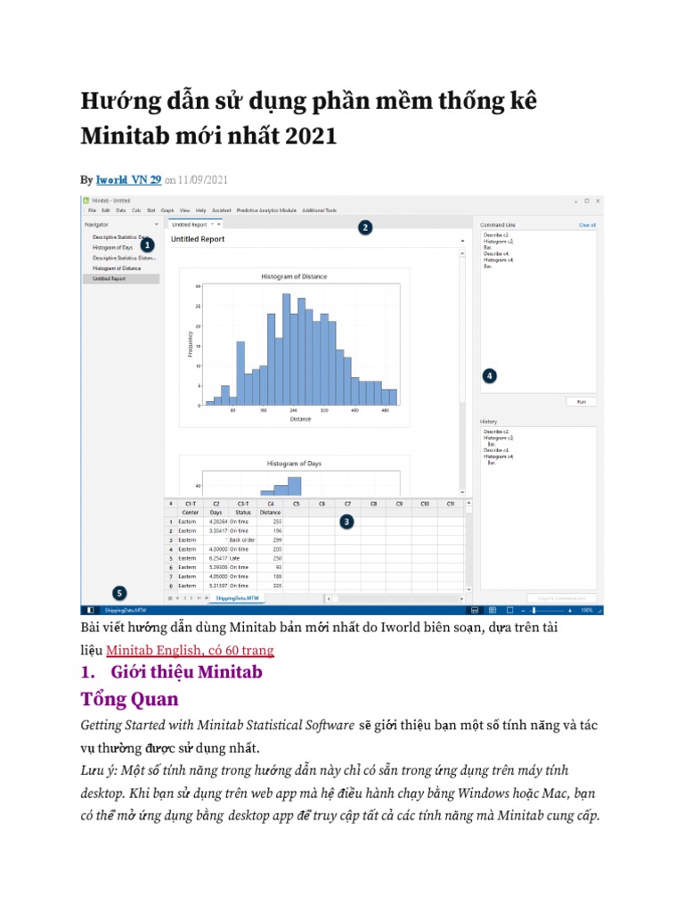 Hướng dẫn sử dụng minitab | PDF